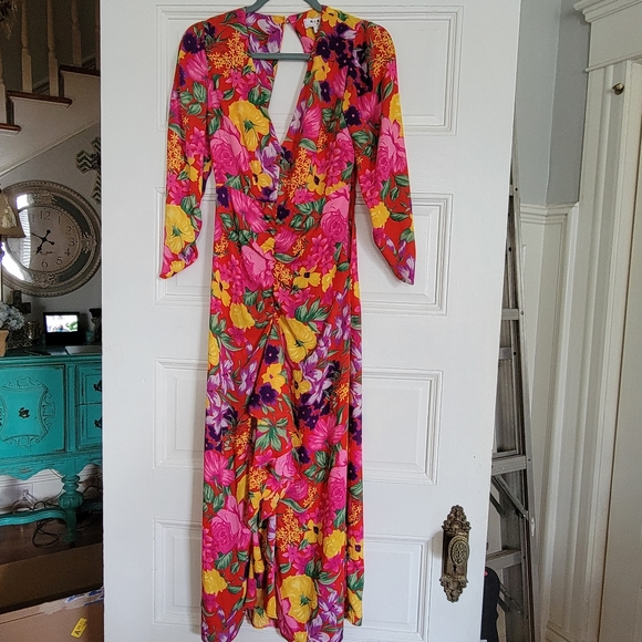 RIXO | Dresses | Rixo Size Ruffle Front Maxi Dress | Poshmark